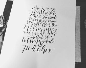 Calligraphy quote | Etsy