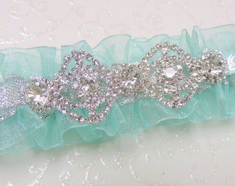 Silver prom garter Prom Garters Custom color by PromGarterGlitz