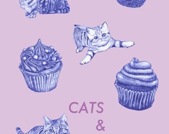 Items similar to CUPCAKE CAT on Etsy