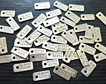 Custom jewelry tags | Etsy