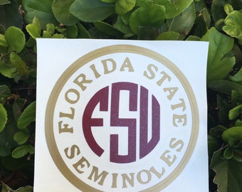 Fsu decal | Etsy