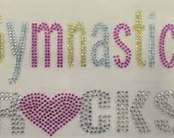 Gymnast rhinestone | Etsy