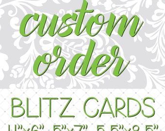 Blitz card | Etsy