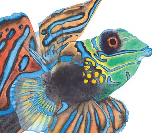 Fish painting | Etsy