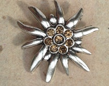 Unique edelweiss brooch related items | Etsy
