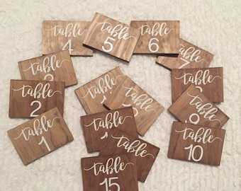 Unique wooden numbers related items | Etsy