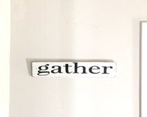Unique gather sign related items | Etsy