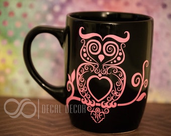 Items similar to Big Eye Owl Ceramic Teacup, Handmade Ceramic Teacup ...