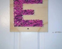 Unique string art letters related items | Etsy