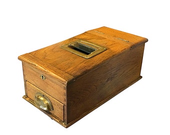 Wooden cash box | Etsy