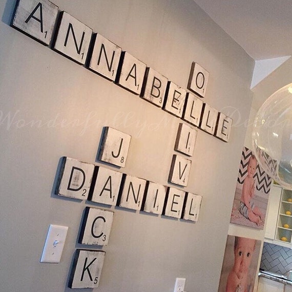 Large Letter Tiles for the wall . Home Decor . Letters