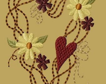 Primitive Machine Embroidery Design-Fall by PrimitiveKeepers