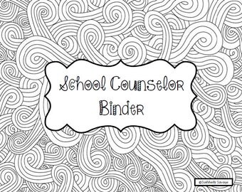Zentastic School Counselor Binder
