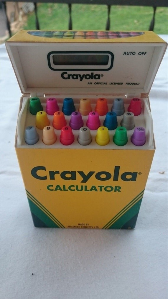Vintage Crayola Crayons Box Calculator