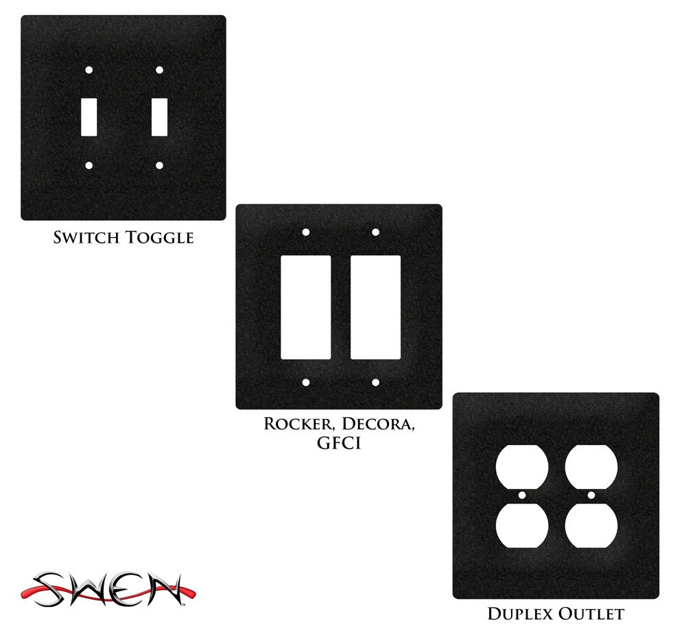 Outhouse Cowboy Western Light Switch Double Plate by swenproducts