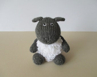 Moss the Sheep toy knitting patterns | Etsy
