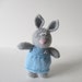 Millie the Rabbit toy knitting pattern by fluffandfuzz on Etsy