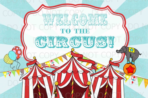 Printable DIY Welcome to the Circus Poster 36 x 24