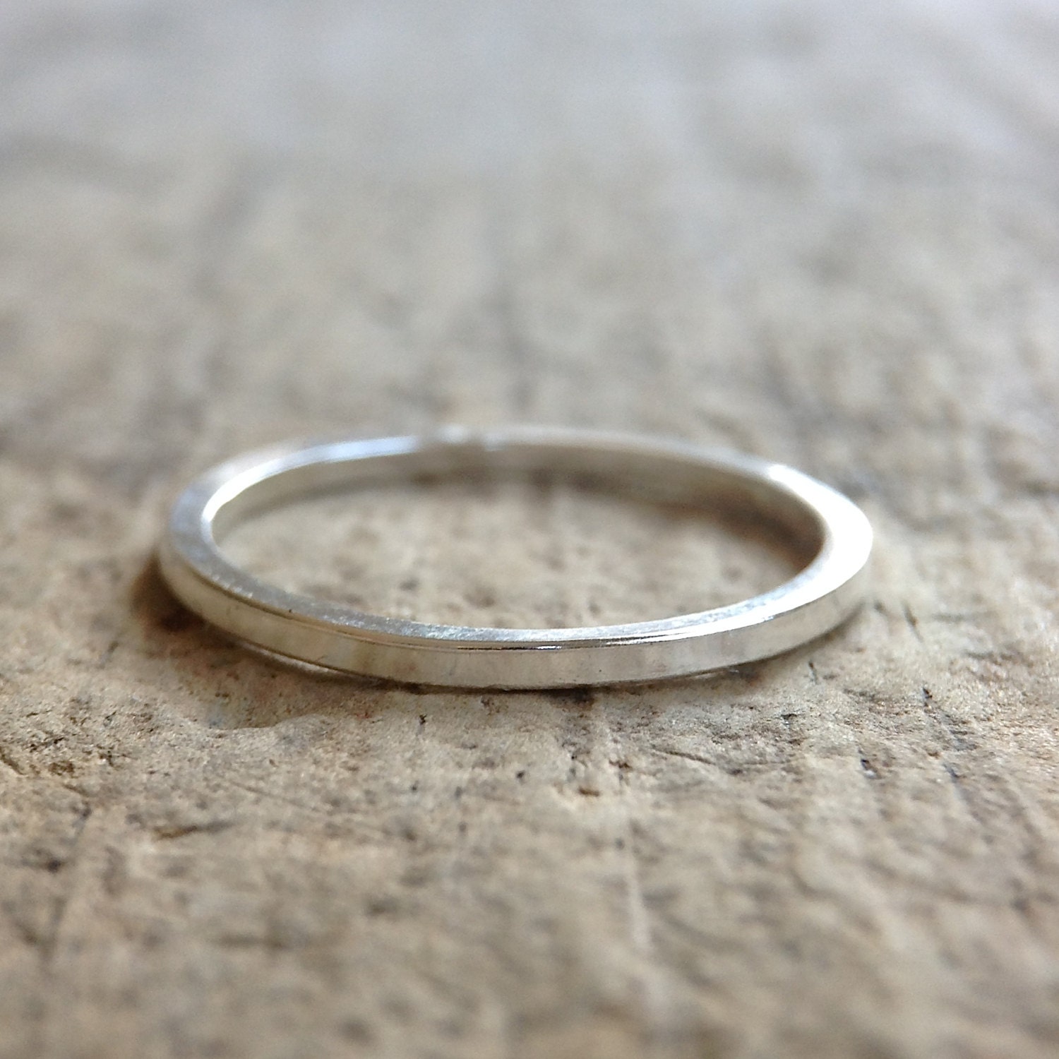 Sterling Silver Square Ring Square Band Sterling Silver Ring