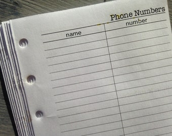 Personal phone book | Etsy