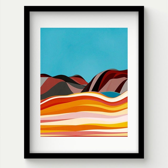 MID CENTURY ABSTRACT MODERN ART PRINTS by Thedor on Etsy