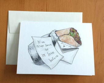 Burrito card | Etsy