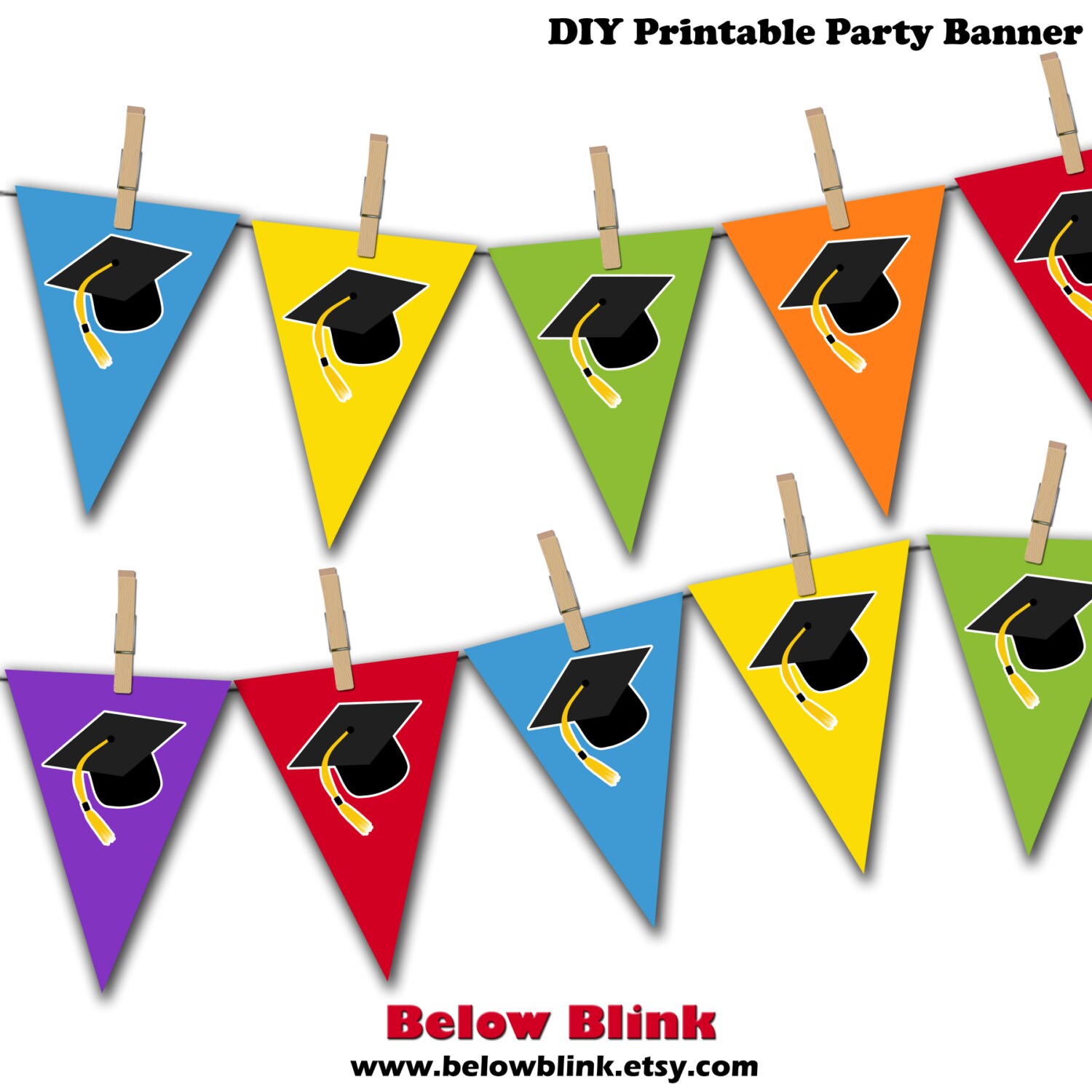 Graduation Banner Congrats Grad Printable Banner Pennant