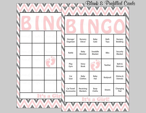 100 Baby Feet Baby Shower Bingo Cards by CelebrateLifeCrafts