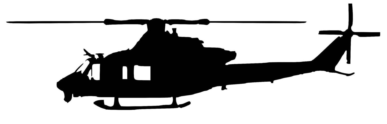 Huey UH-1Y Helicopter Vinyl Sticker
