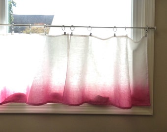 Linen cafe curtains | Etsy