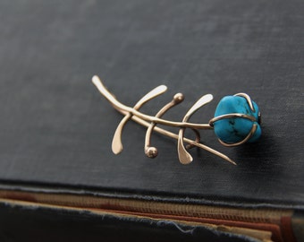 Ancient Greek motif inspired shawl pin in copper by Keepandcherish