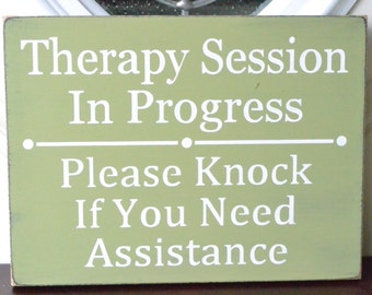 Therapy door hanger | Etsy