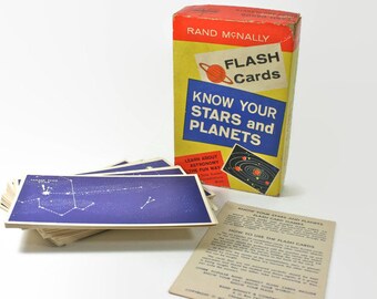 Vintage flash cards | Etsy