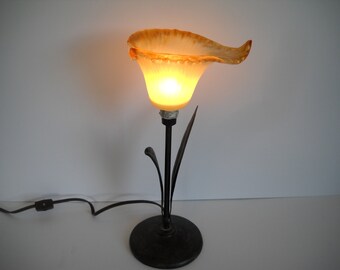 Glass flower shade | Etsy