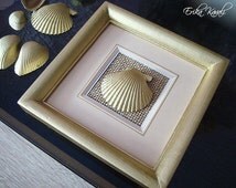 Unique seashell frames related items | Etsy