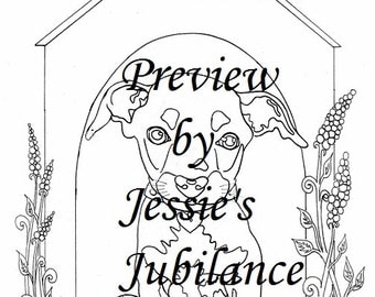 Dog coloring page | Etsy
