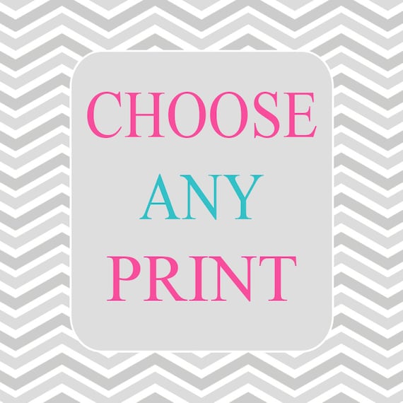 Choose Any 1 One Wall Art Choose Any 1 One by LovelyFaceDesigns