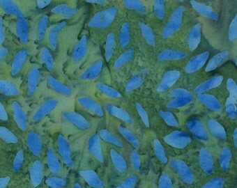 Leaf batik fabric | Etsy