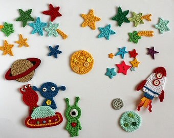 Rocket applique | Etsy