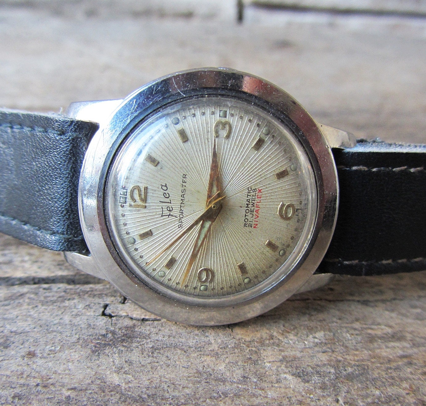 Very Rare Vintage Watch Felca Sportmaster Rotomatic Nivaflex