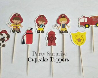Fireman cake topper | Etsy