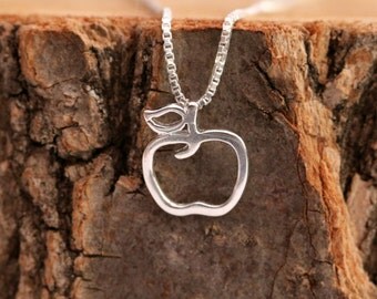 Apple necklace | Etsy