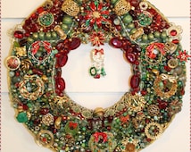 Unique jeweled wreath related items | Etsy