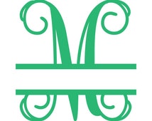 Popular items for split letters svg on Etsy