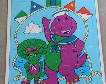 Barney puzzle | Etsy