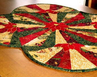 Round table quilt | Etsy