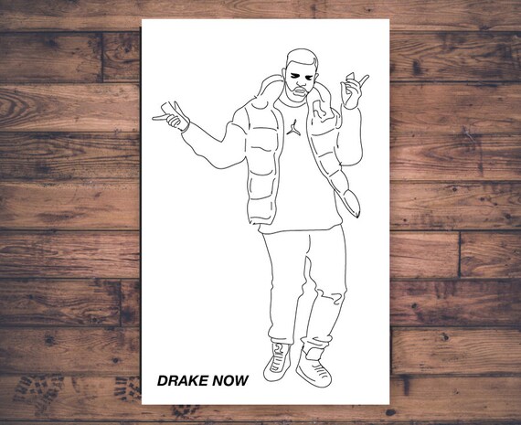Printable Drake Coloring Book Great Christmas Gift 10
