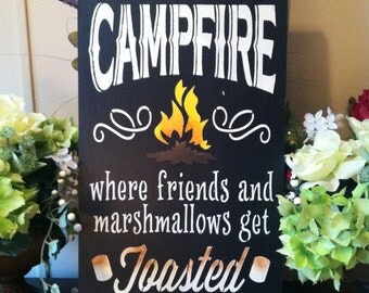 Campfire sign | Etsy