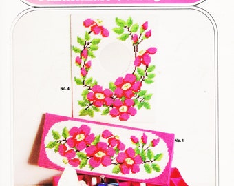 Plastic canvas rose | Etsy