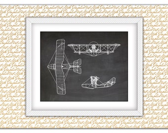 Unique airplane wall art related items | Etsy